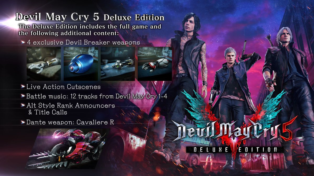 Devil May Cry 5 | Se revela el contenido de la Deluxe Edition, incluido ...