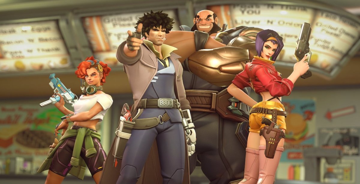 Overwatch 2 | Tráiler con las skins dentro del juego de Cowboy Bebop ...
